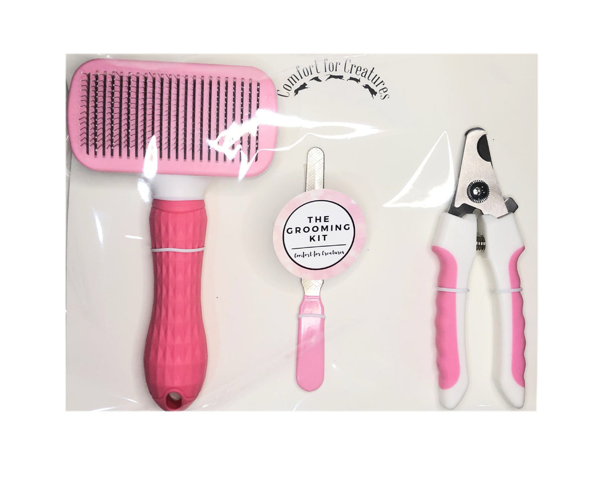 Grooming Kit Pink – ComfortforCreatures