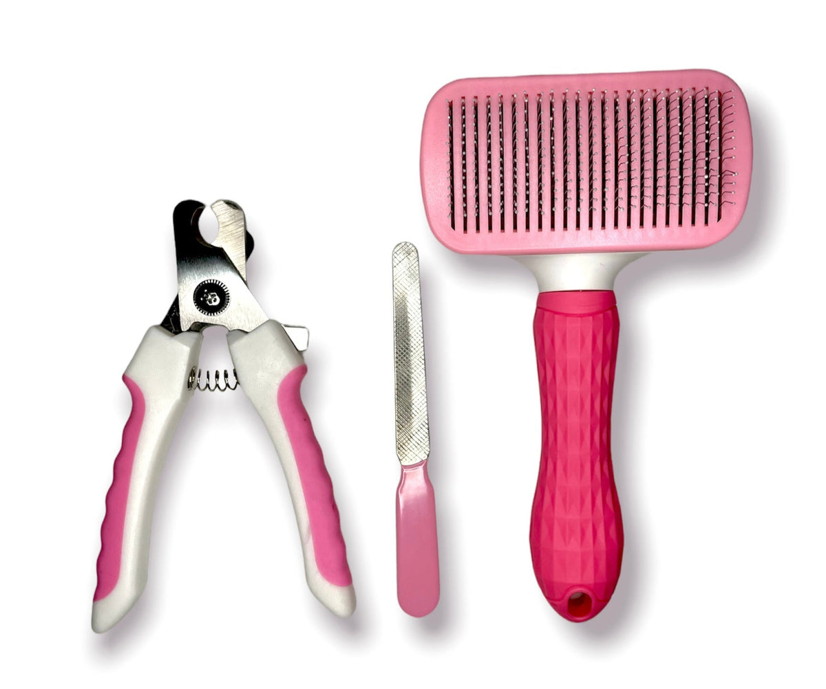 Grooming Kit Pink – ComfortforCreatures